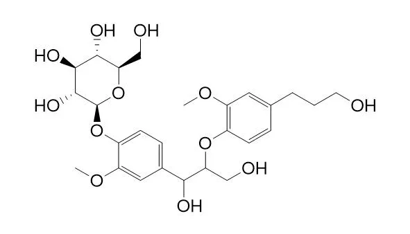 CAS#:1009838-88-3 | (7R,8R)-Threo-7,9,9′-trihydroxy-3,3′-dimethoxy-8-O-4′-neolignan -4-O-β-D ...