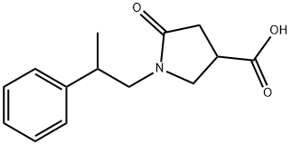 CAS#:928713-55-7 | 3-Pyrrolidinecarboxylic acid, 5-oxo-1-(2-phenylpropyl)- | Chemsrc