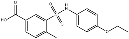 CAS#:406927-80-8 | Benzoic acid, 3-[[(4-ethoxyphenyl)amino]sulfonyl]-4-methyl- | Chemsrc