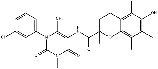 CAS#:204980-85-8 | 2H-1-Benzopyran-2-carboxamide,N-[6-amino-1-(3-chlorophenyl)-1,2,3,4 ...