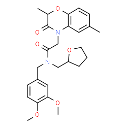 CAS#:606120-11-0 | 4H-1,4-Benzoxazine-4-acetamide,N-[(3,4-dimethoxyphenyl)methyl]-2,3-dihydro-2 ...