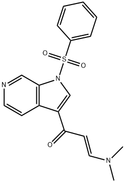CAS#:1679330-18-7 | (E)-3-(dimethylamino)-1-(1-(phenylsulfonyl)-1H-pyrrolo[2,3-c]pyridin-3-yl ...