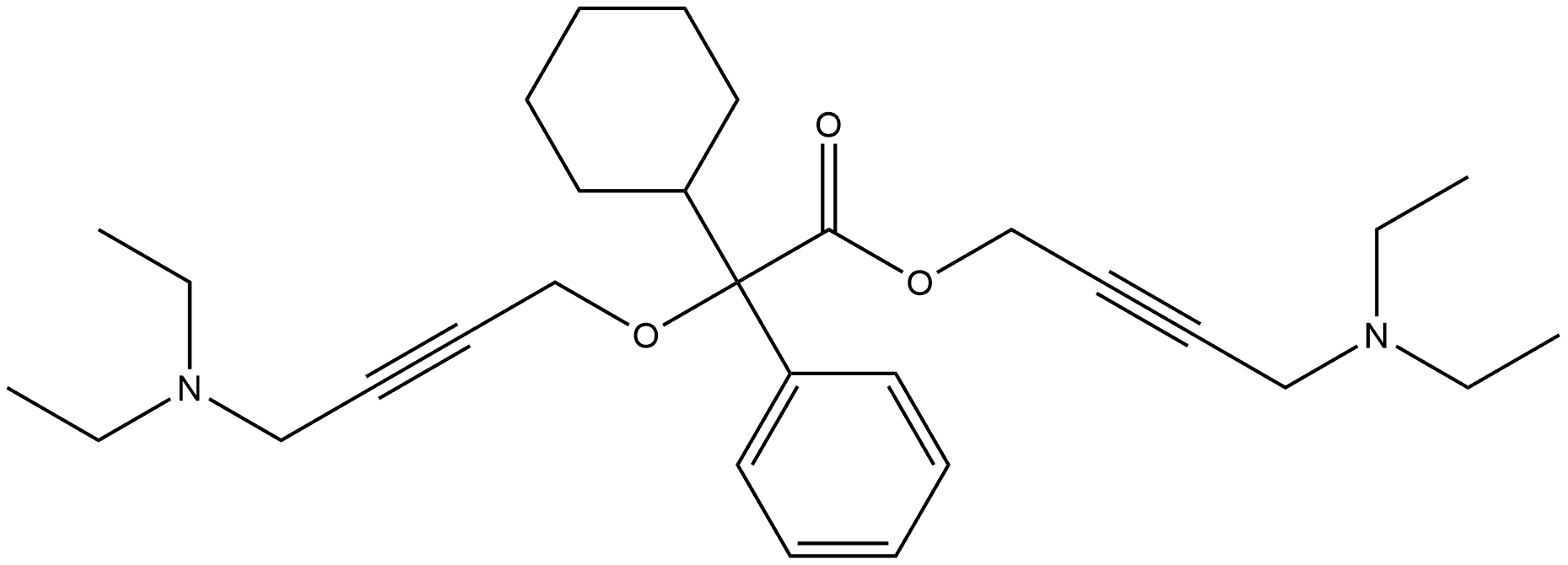 CAS#:2512202-09-2 | Benzeneacetic acid, α-cyclohexyl-α-[[4-(diethylamino)-2-butyn-1-yl]oxy]-, 4 ...